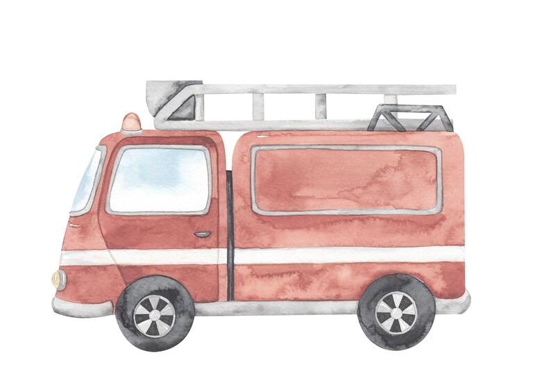 Fire Engine Wall Decal - Etsy