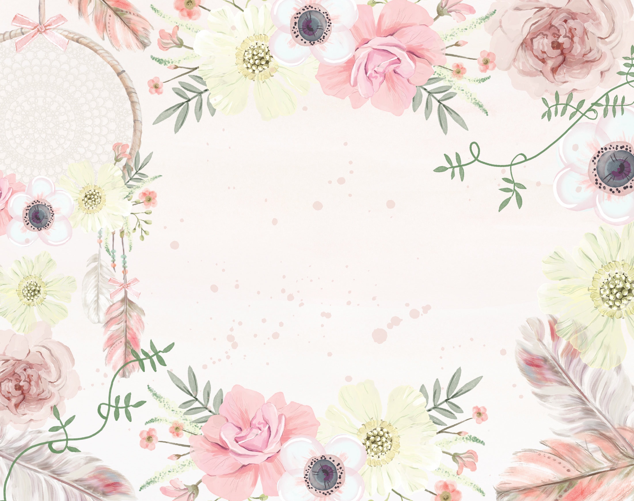 Boho Flower Backgrounds