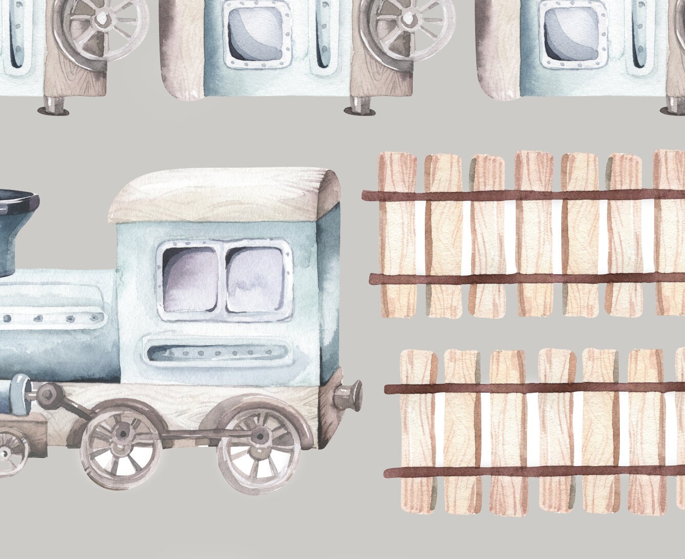 Train Decal Set - Etsy