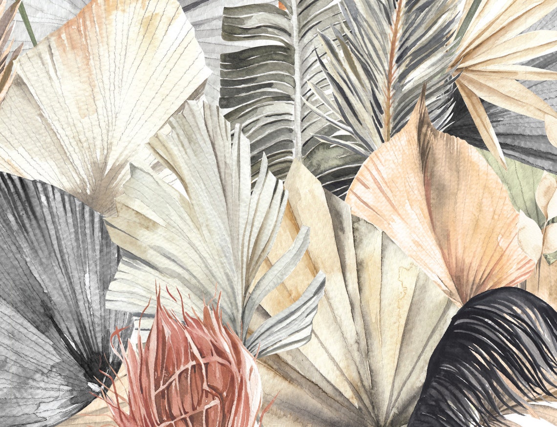 Boho Garden Wall Mural - Etsy