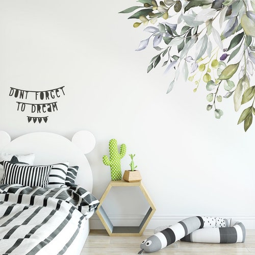 Greenery Garden Wall Decal - Etsy