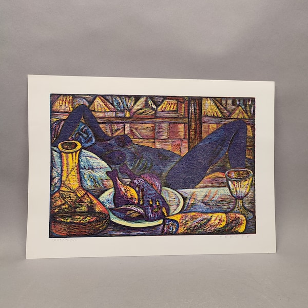 Color Woodcut - Etsy