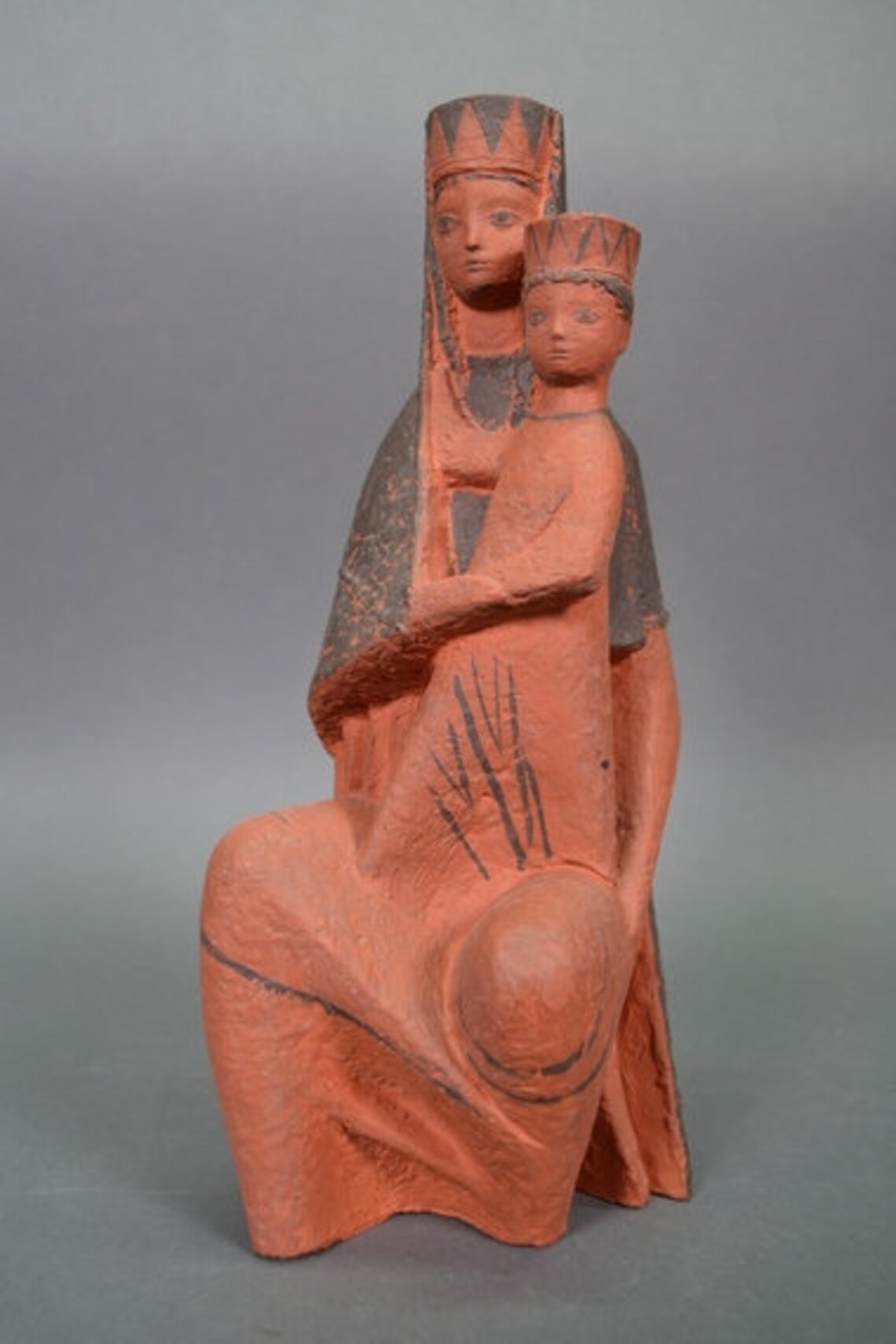Stunning Mid Century Ceramic Statue of Women With Child Signed RW - Etsy