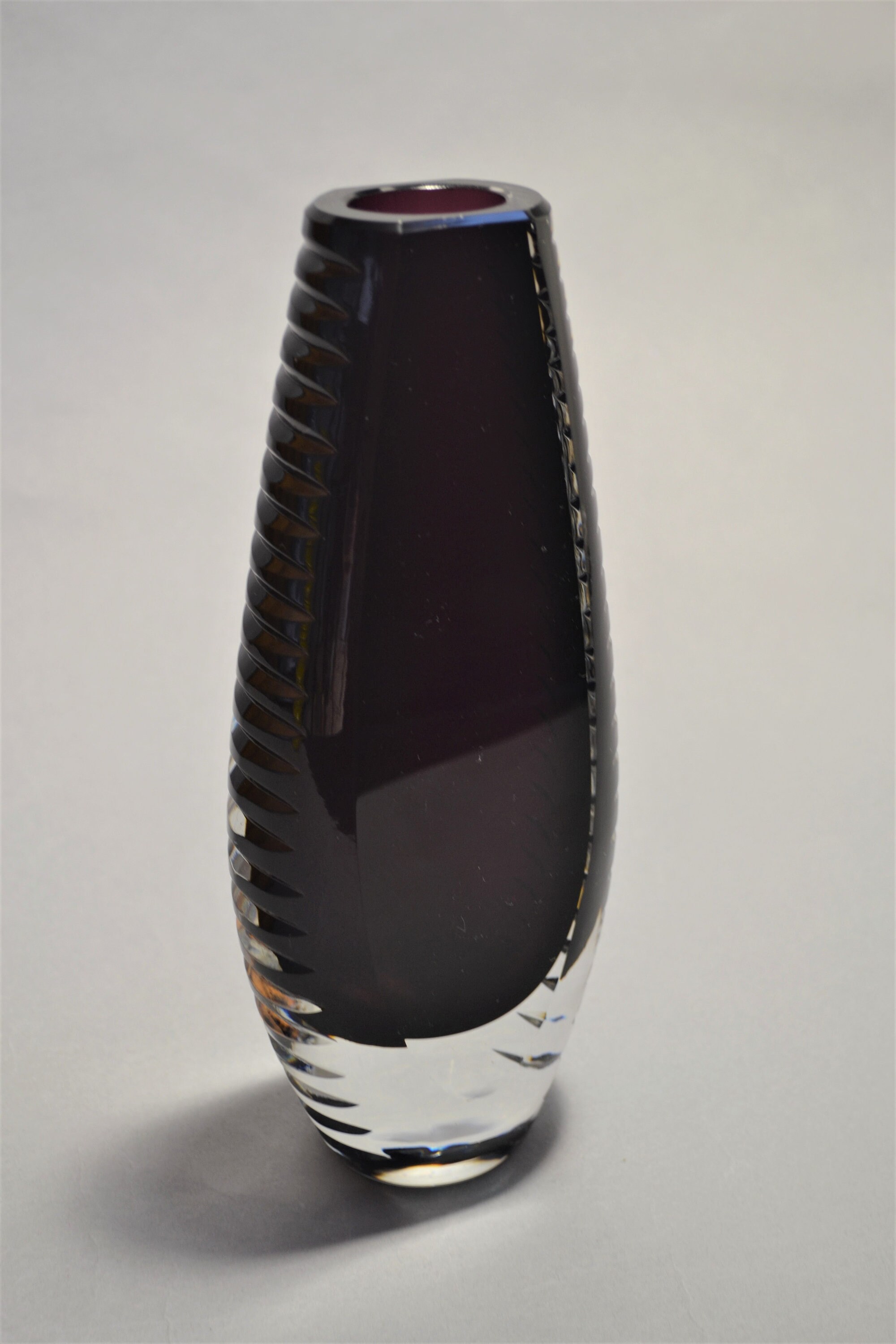 Beyer & Co Glass Vase - Germany - Design Vase Purple - Mid Century ...