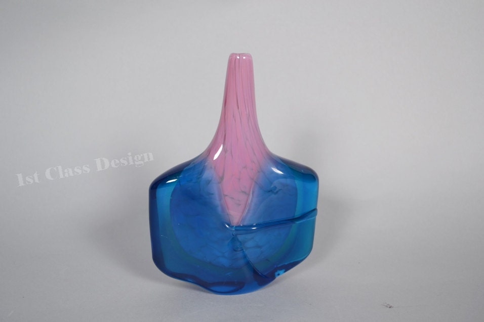 Mdina / Michael Harris Glass Fish Head Vase - Etsy