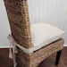 Linen Chair Cushion Cover in Natural for Windsor Spindle Rocking Chair ...