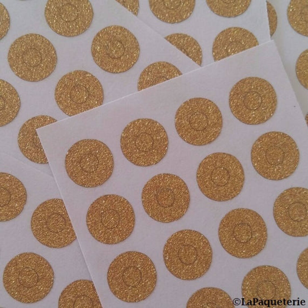 1 Sheet of 24 Small Gold Glitter Eyelets Gold Glitter Paper Eyelet - Etsy