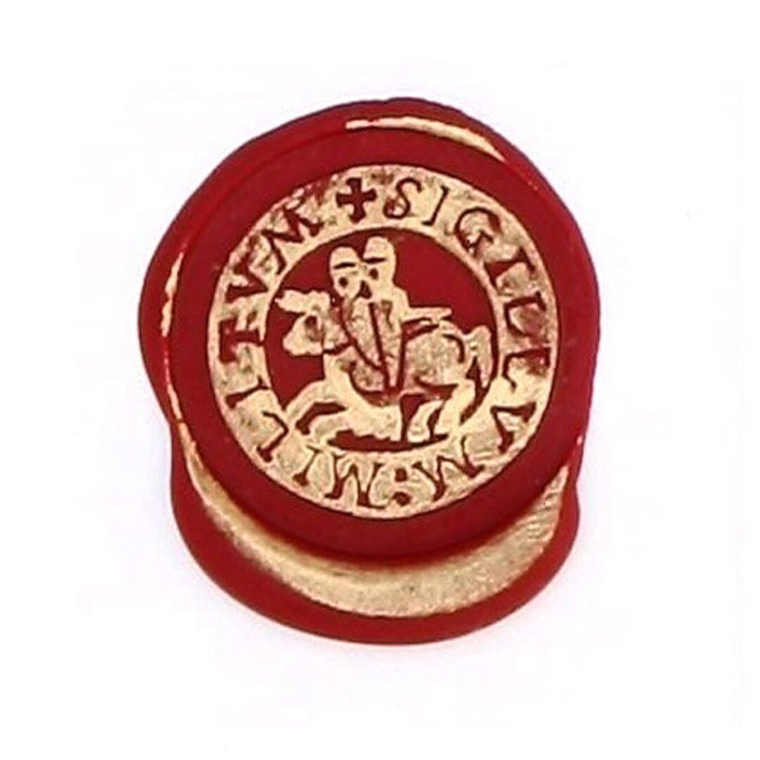 Pretty Seal of the Knights Templar Handmade in Europe: for Wax Seal on ...