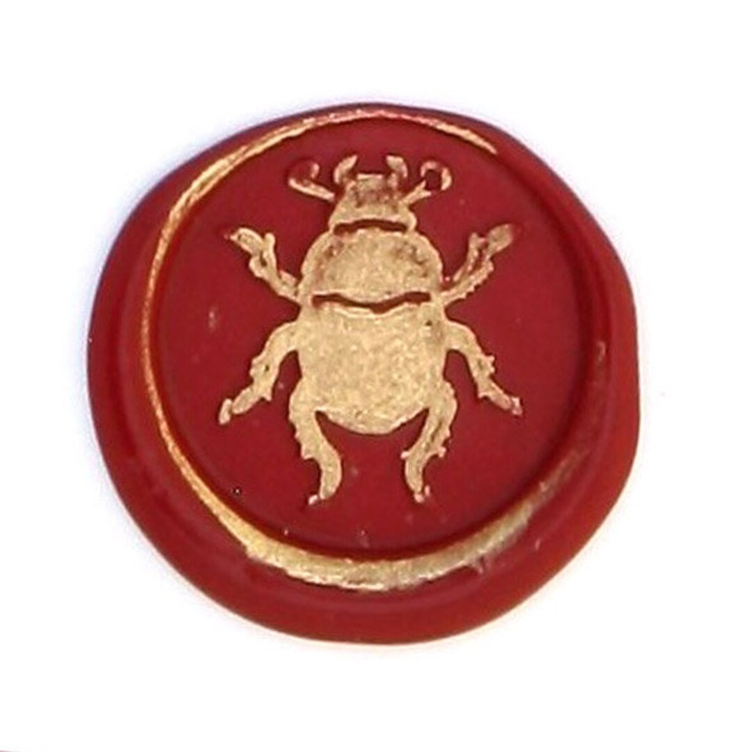 Nice Seal With a Beetle Handmade in Europe: for Wax Stamp on a Card, an ...