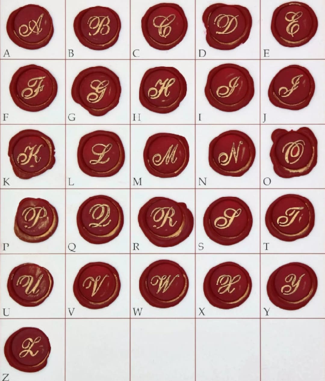 Sealing Stamp With a Cursive Letter, to Make a Personalized Wax Stamp ...