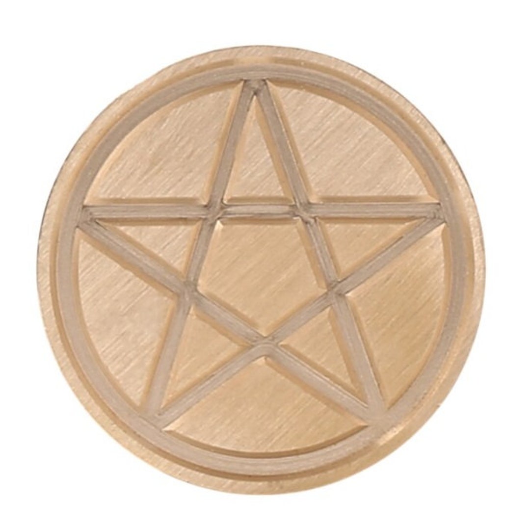 Pentacle Seal to Make a Stamp of Wax Pentacle on a Card an - Etsy