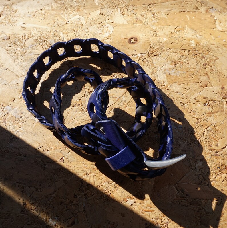 Braided Belt Made With Italian Leather Mario Doni Leather - Etsy