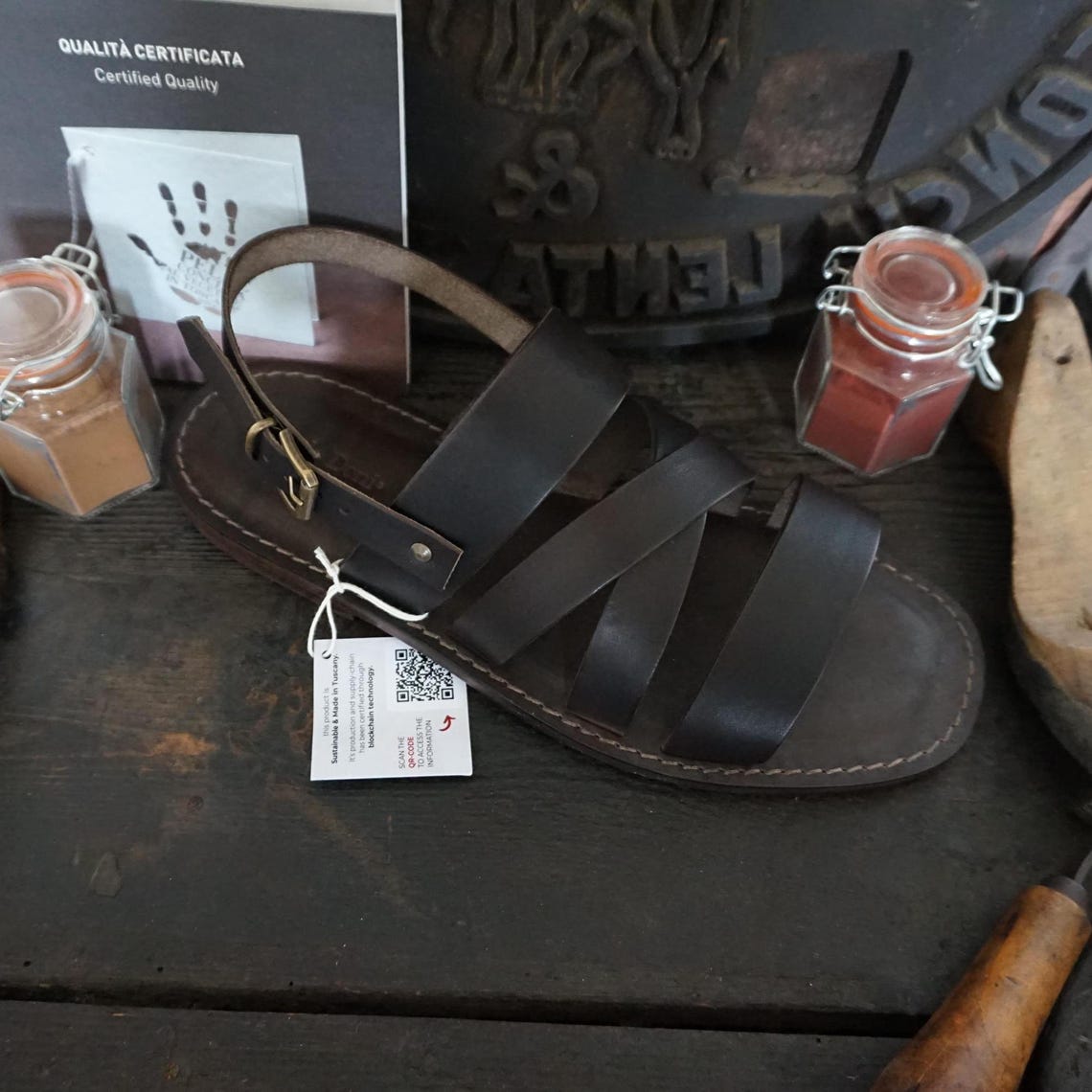 Mario Doni Handmade Men's Leather Sandals, Customizable Franciscan ...