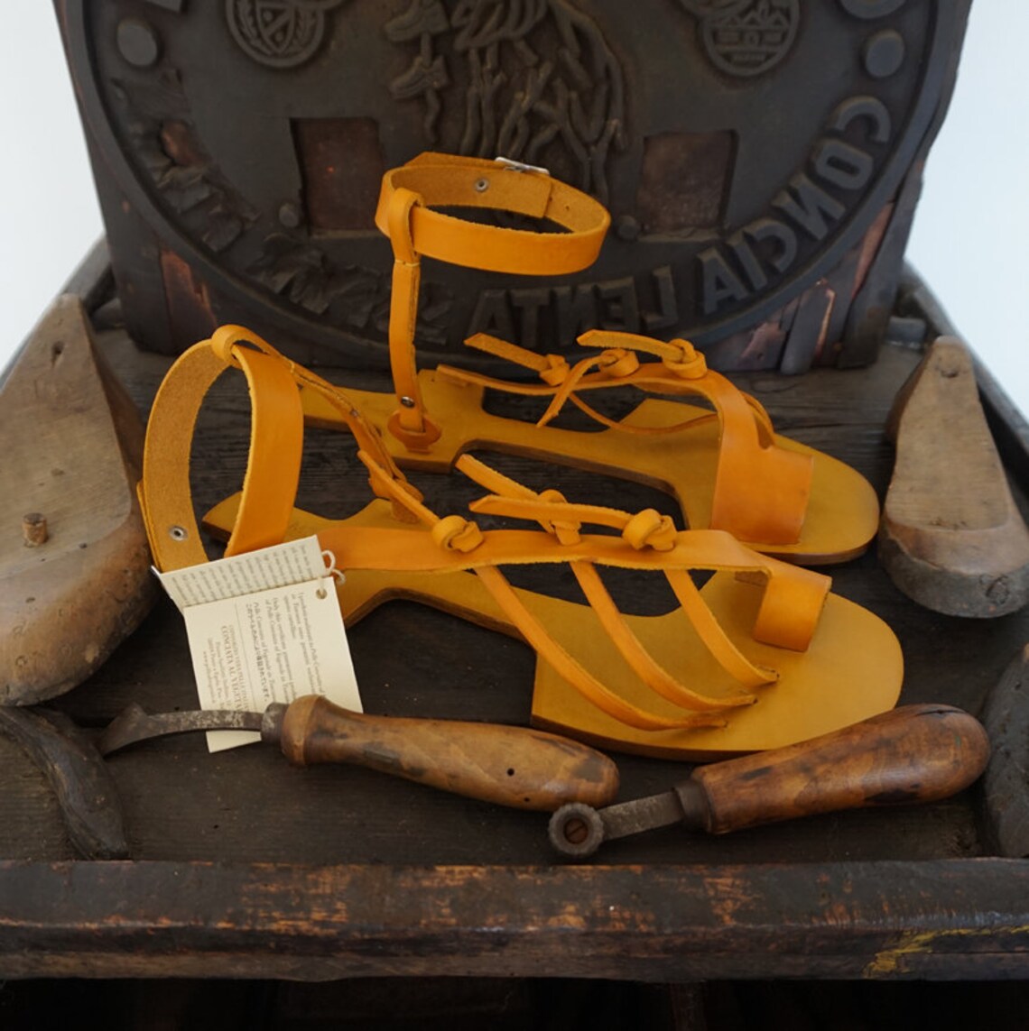 Handmade Barefoot Sandals in Leather and Leather Made in Italy, Men's ...