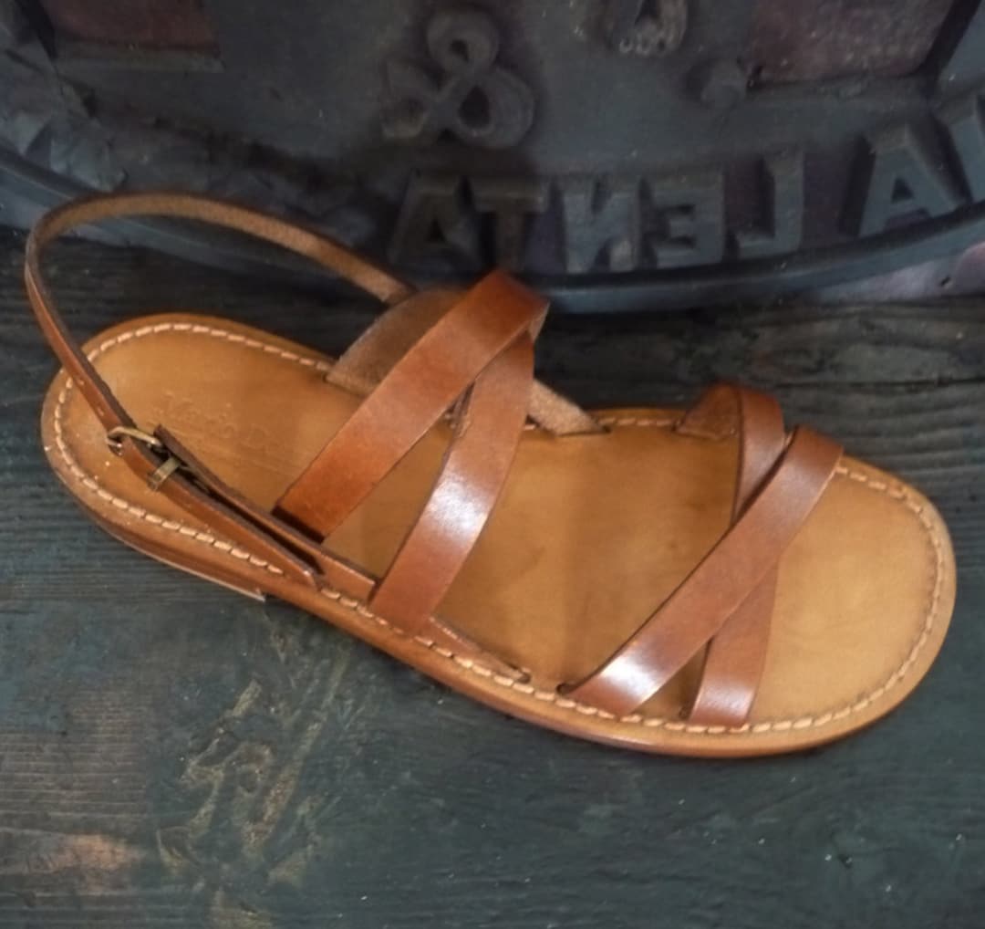 Women Franciscan Sandals in Leather and Vegetable Tanned Leather - Etsy