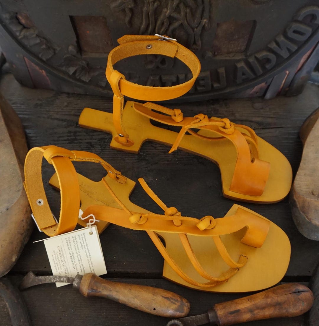 Handmade Barefoot Sandals in Leather and Leather Made in Italy, Men's ...