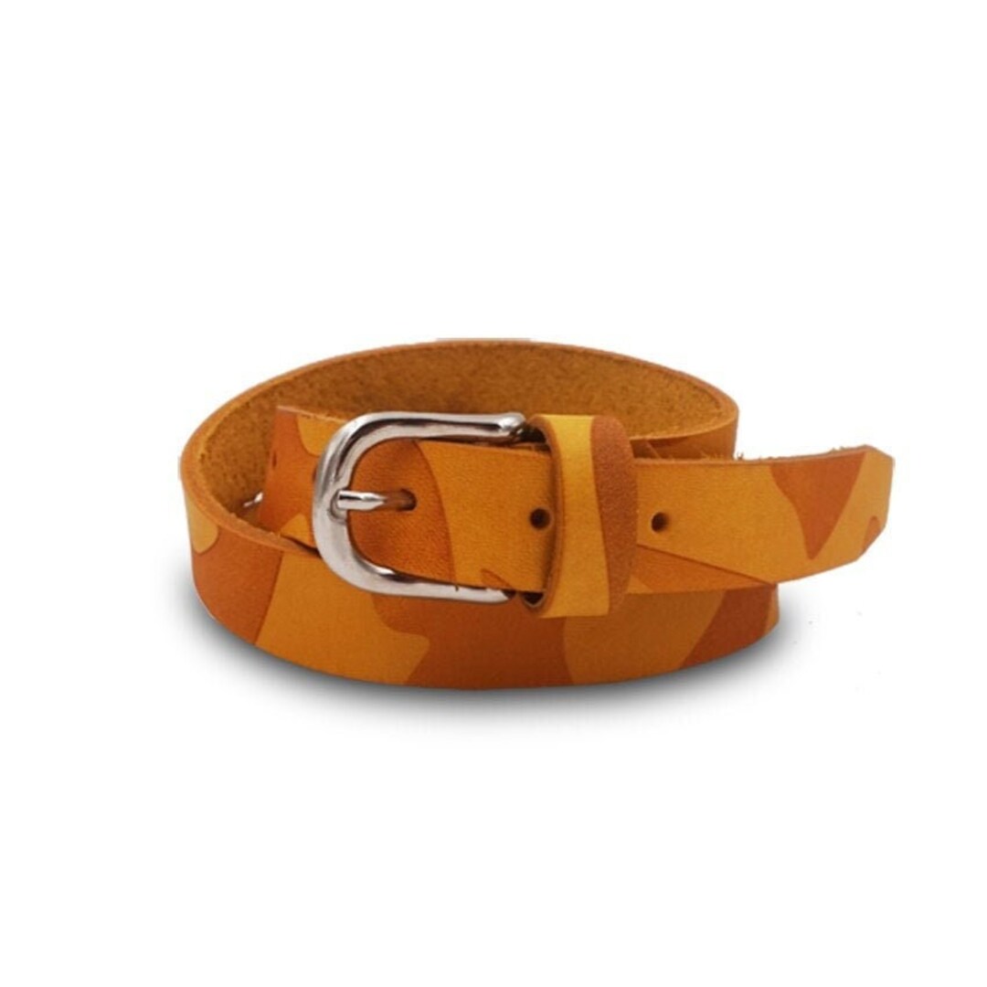 Hand-colored Leather Belt, 2.5 Cm Women's Belt, Mario Doni Artisan Belt ...