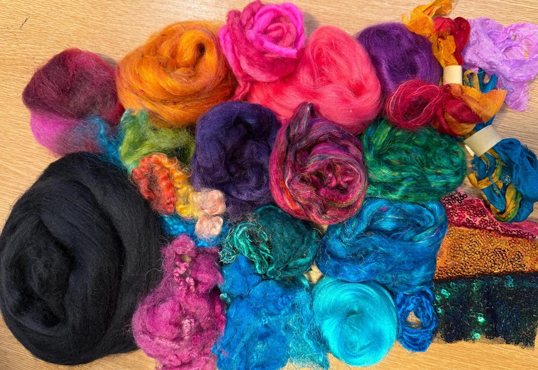 Nuno Felting Fibres Kit – Merino, Saree Silks, Wensleydale Locks - Etsy