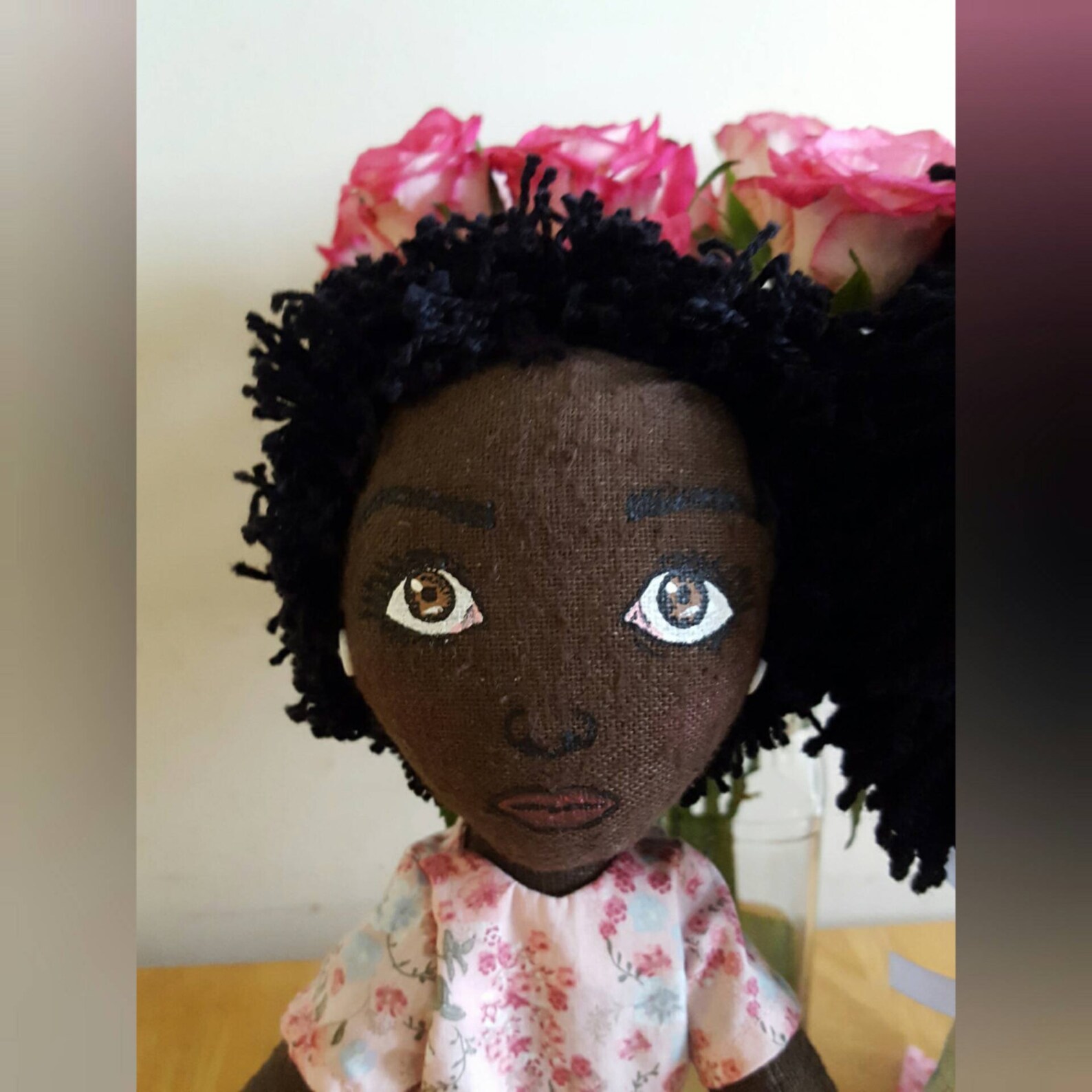 Black and White Hand Made Rag Doll - Etsy