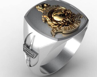 Royal Engineers Bespoke Sterling Silver Ring | Etsy