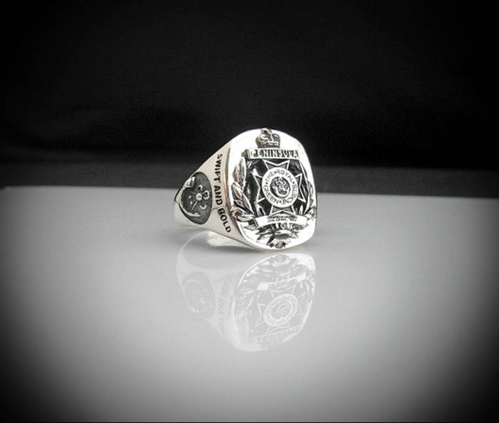 Royal Green Jacket Bespoke Ring by Sir Yes Sir | Etsy