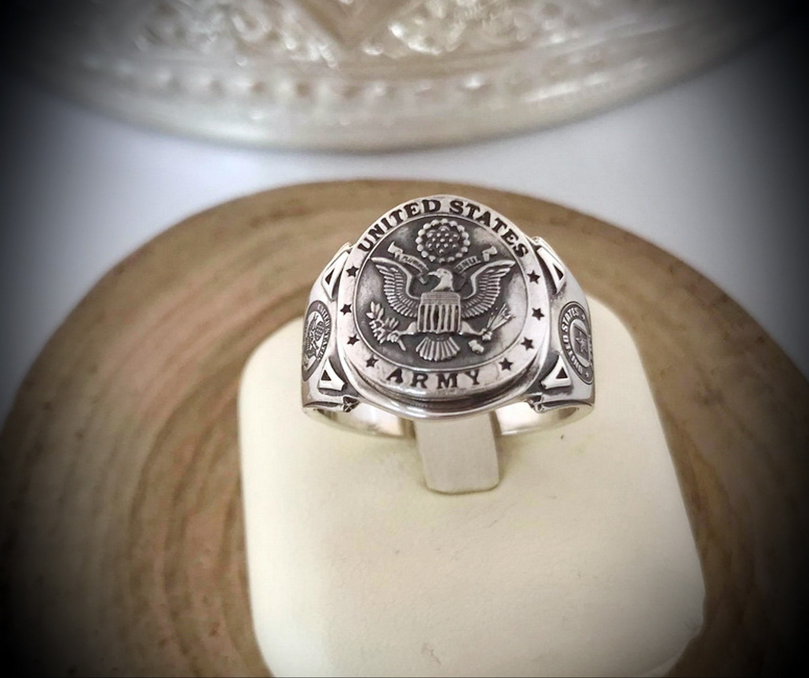 United States Army Ring Sterling Silver by Sir Yes Sir - Etsy