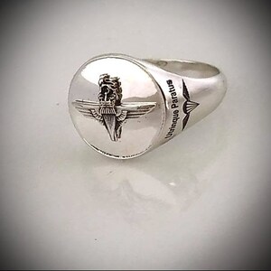 Parachute Regiment Bespoke Ring Sterling Silver - Etsy