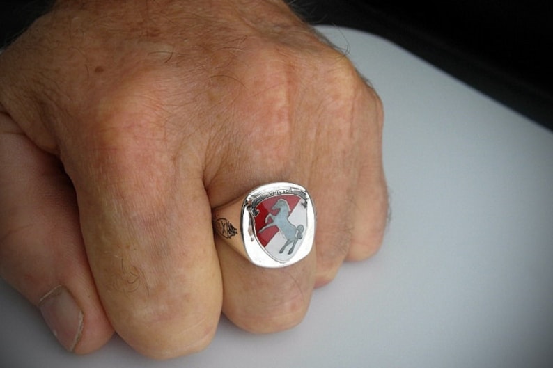 11th Armored Cavalry Regiment ACR Bespoke Sterling Silver Ring - Etsy