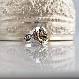 Royal Engineers Bespoke 9 Carat Gold Emblem Ring - Etsy