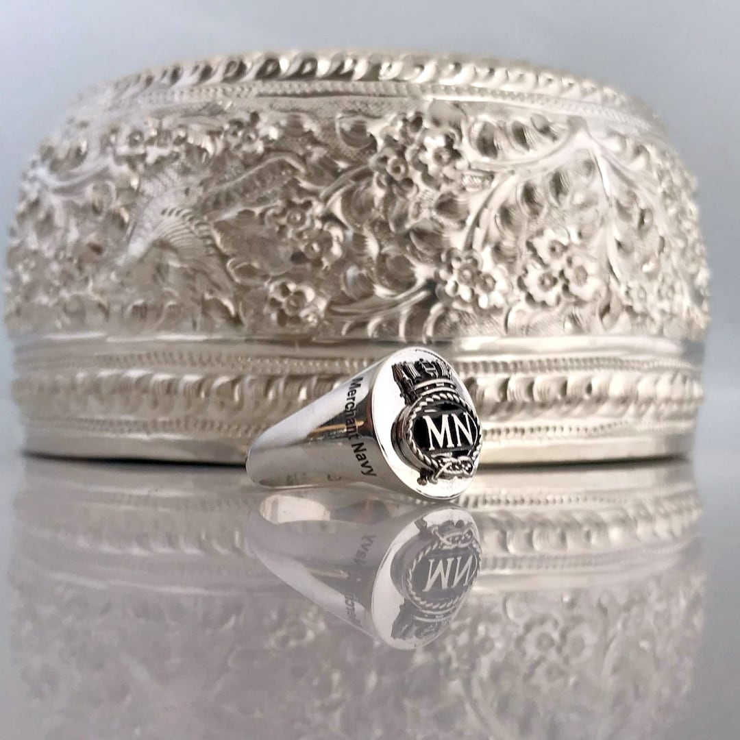 Merchant Navy Bespoke Sterling Silver Ring - Etsy