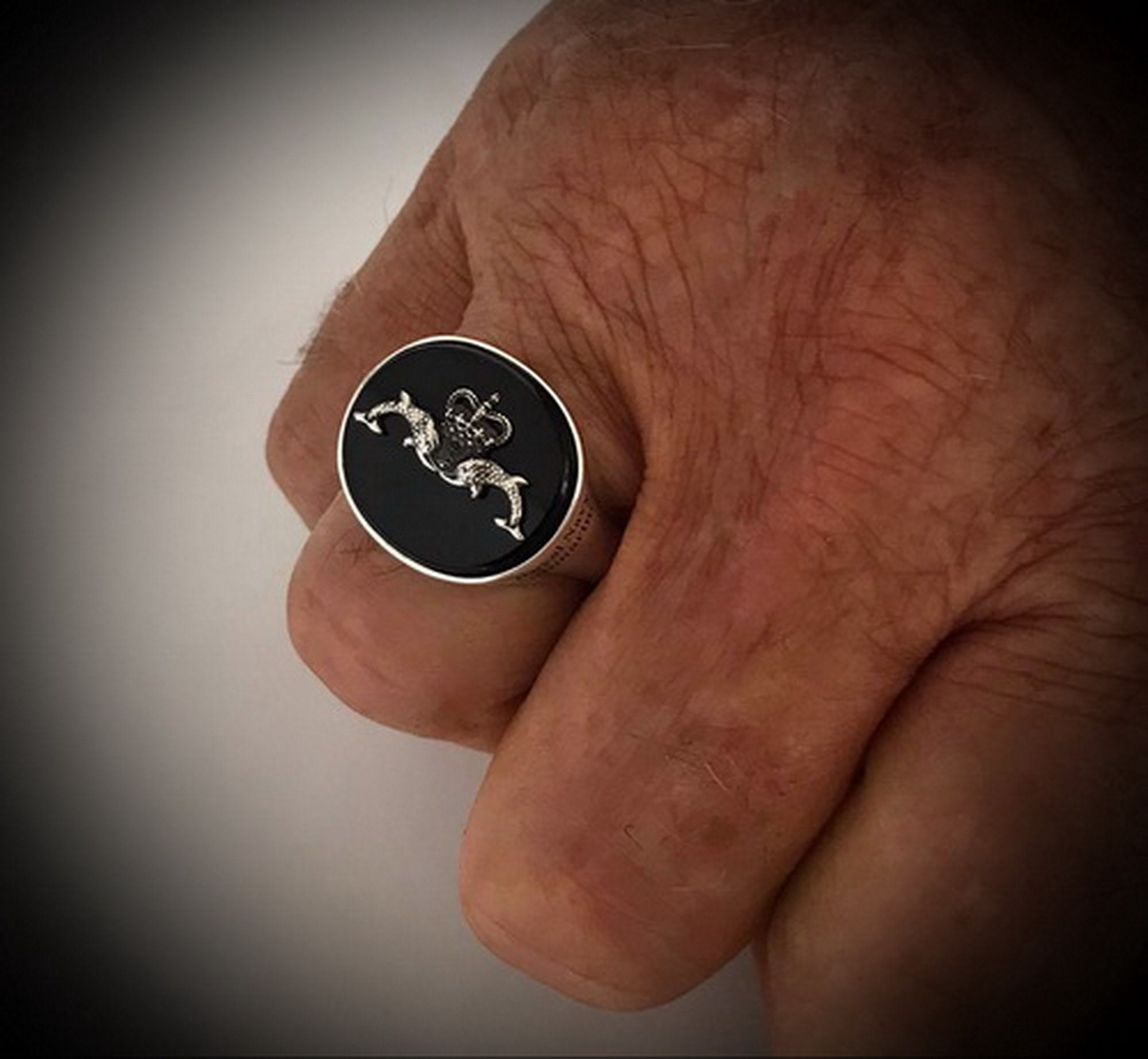 Royal Navy U-Boot Ring mit schwarzem Onyx Edelstein | Etsy