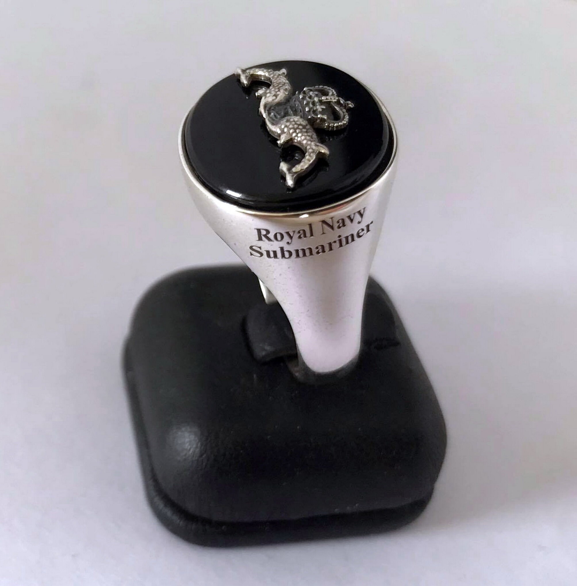 Royal Navy U-Boot Ring mit schwarzem Onyx Edelstein | Etsy