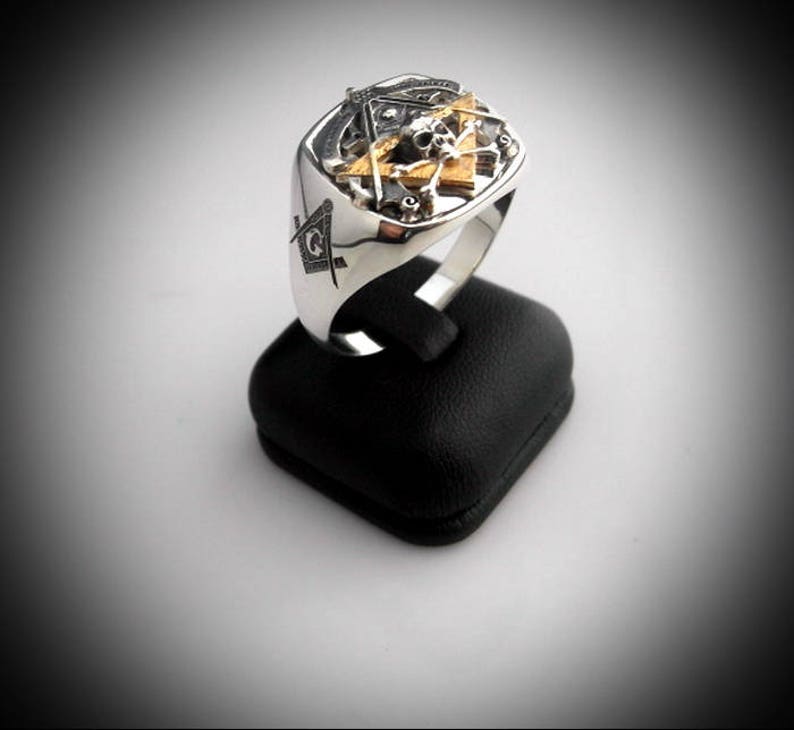 Masonic Silver Ring by Sir Yes Sir - Etsy Canada
