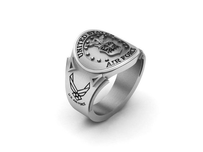 United States Air Force Ring Sterling Silver by Sir Yes Sir | Etsy
