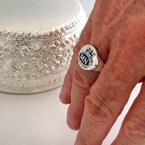 Merchant Navy Bespoke Sterling Silver Ring - Etsy