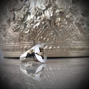 Parachute Regiment Bespoke Ring 9 Carat Gold Emblem - Etsy