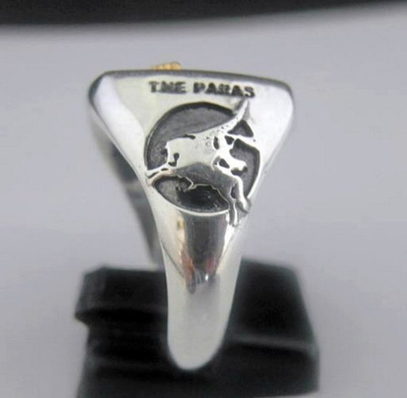 Royal British Army Parachute Regiment Bespoke Silver Ring - Etsy UK