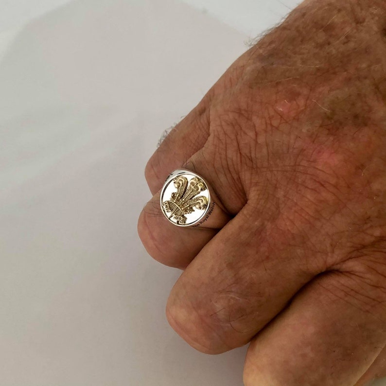 Royal Welsh Feathers Ring - Etsy