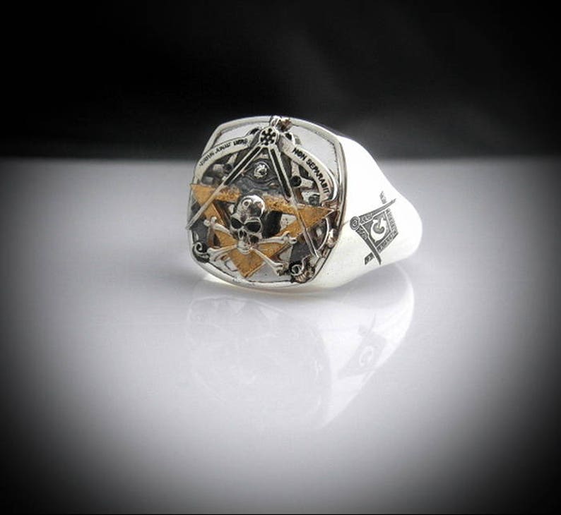 Masonic Silver Ring by Sir Yes Sir - Etsy Canada