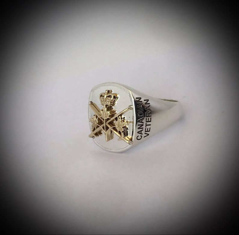 Army Ring Canada in Sterling Silver | Etsy