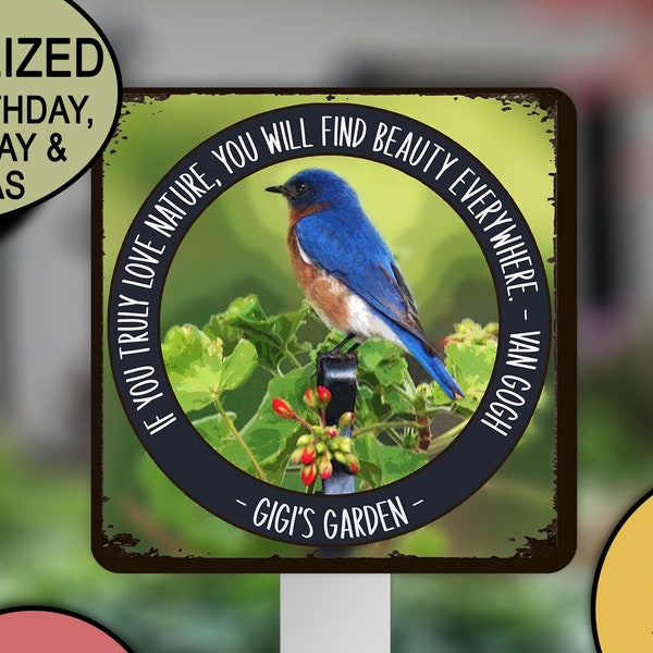 Bluebird Art for a Garden - Etsy