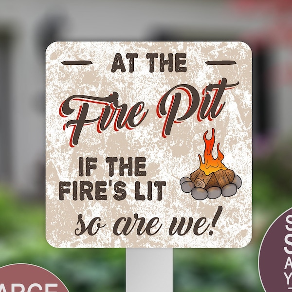 Fire Pit Sign - Etsy