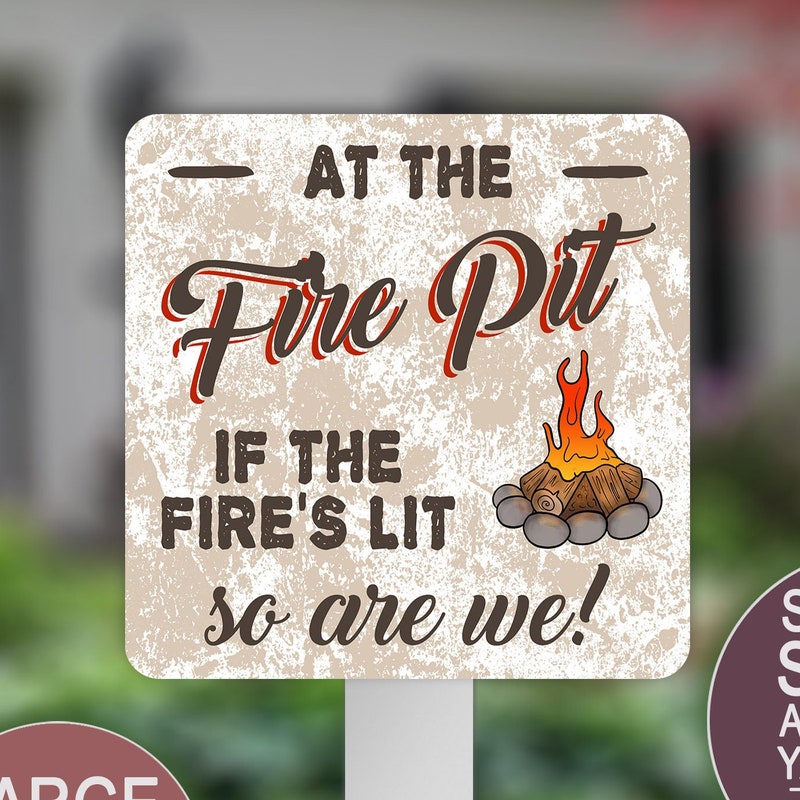 Fire Pit Sign - Etsy