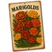 Vintage Marigolds Garden Sign, Rustic Marigold Flower Wall Art ...