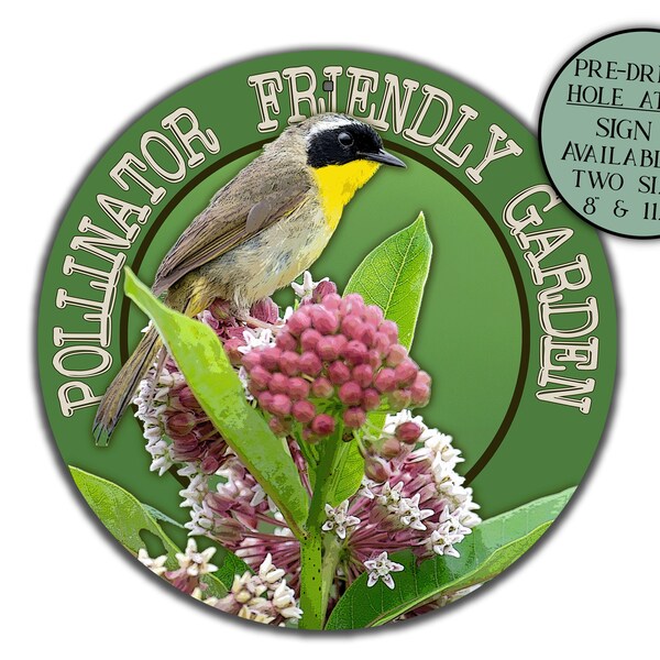 Pollinator Friendly Garden Sign - Etsy
