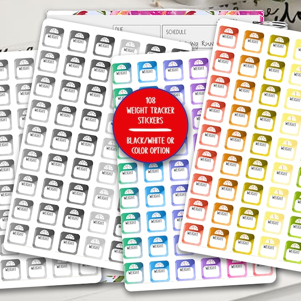 Weights Planner Stickers - Etsy