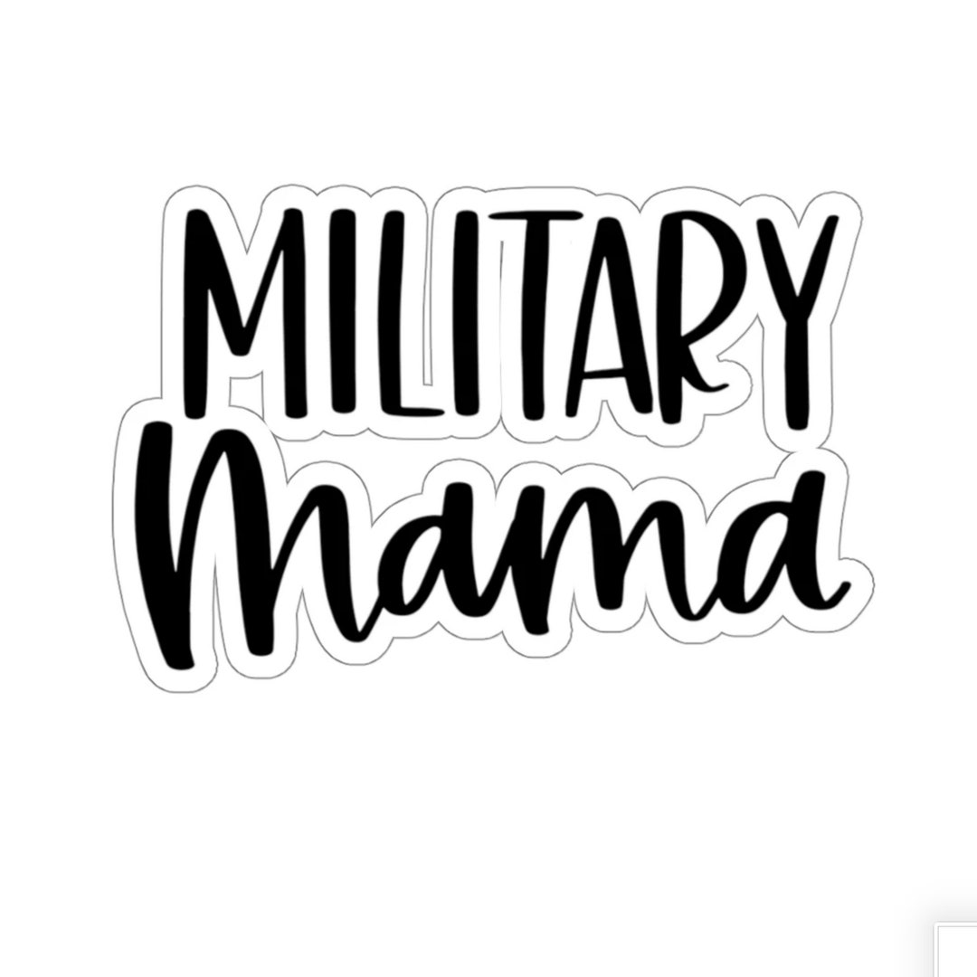 Military Mama Vinyl Sticker, Mama Bear Military Mom Waterbottle Sticker ...