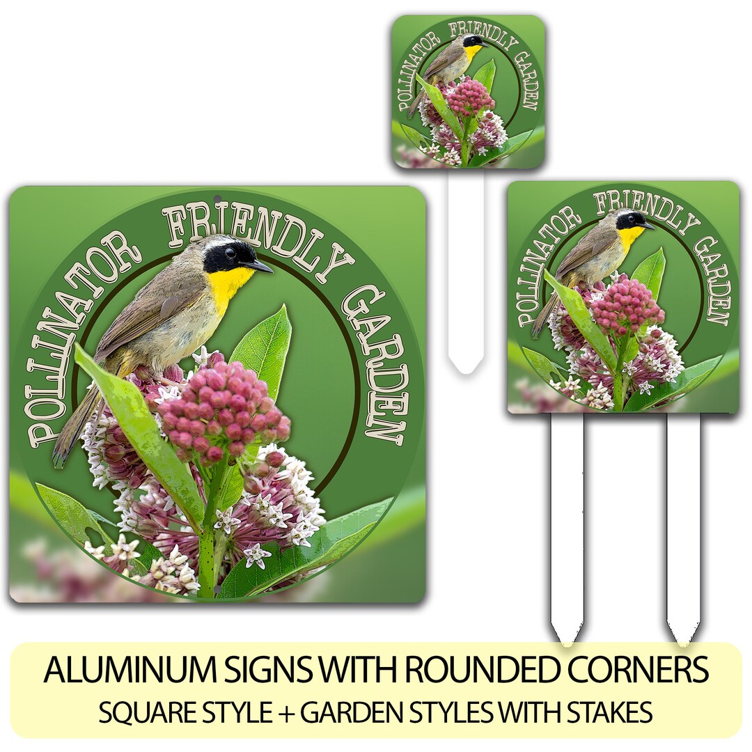 Pollinator Friendly Garden Sign Home Decor, Garden Art Pollinator Sign ...