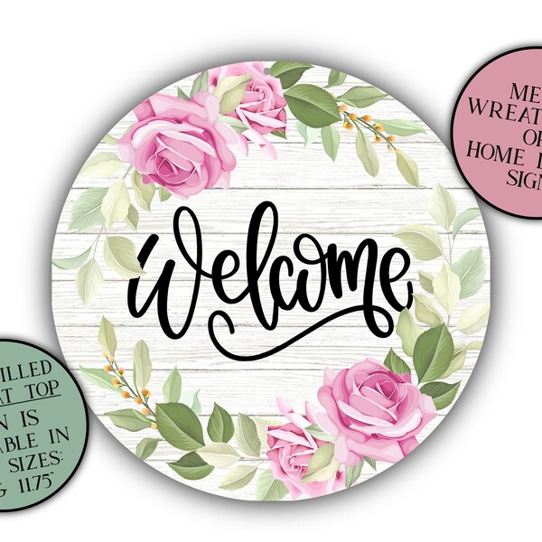 Welcome Sign Round - Etsy