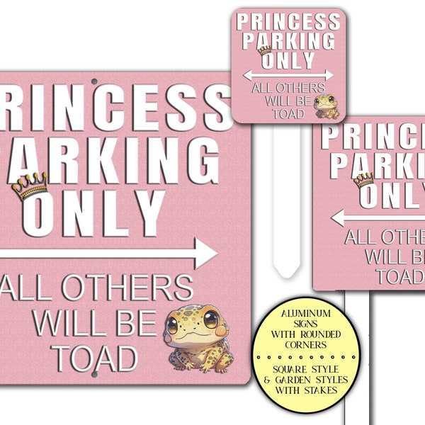Princess Parking Metal Sign - Etsy